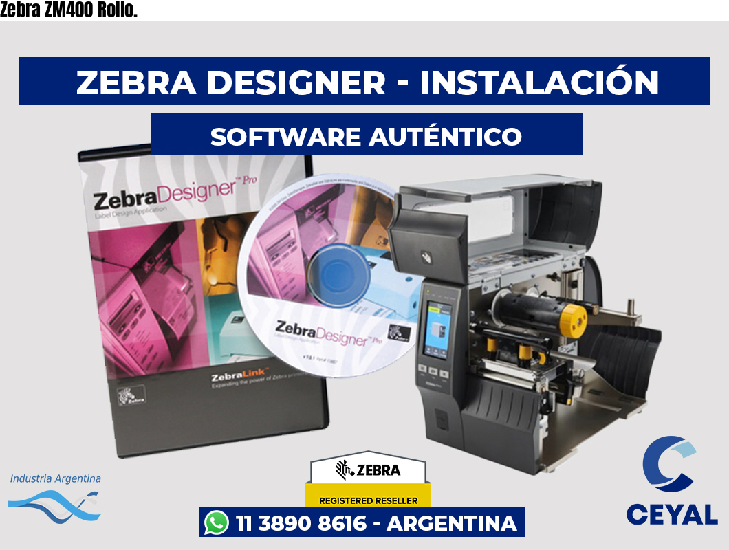 Zebra ZM400 Rollo. | Sato zebra Tsc Insumos