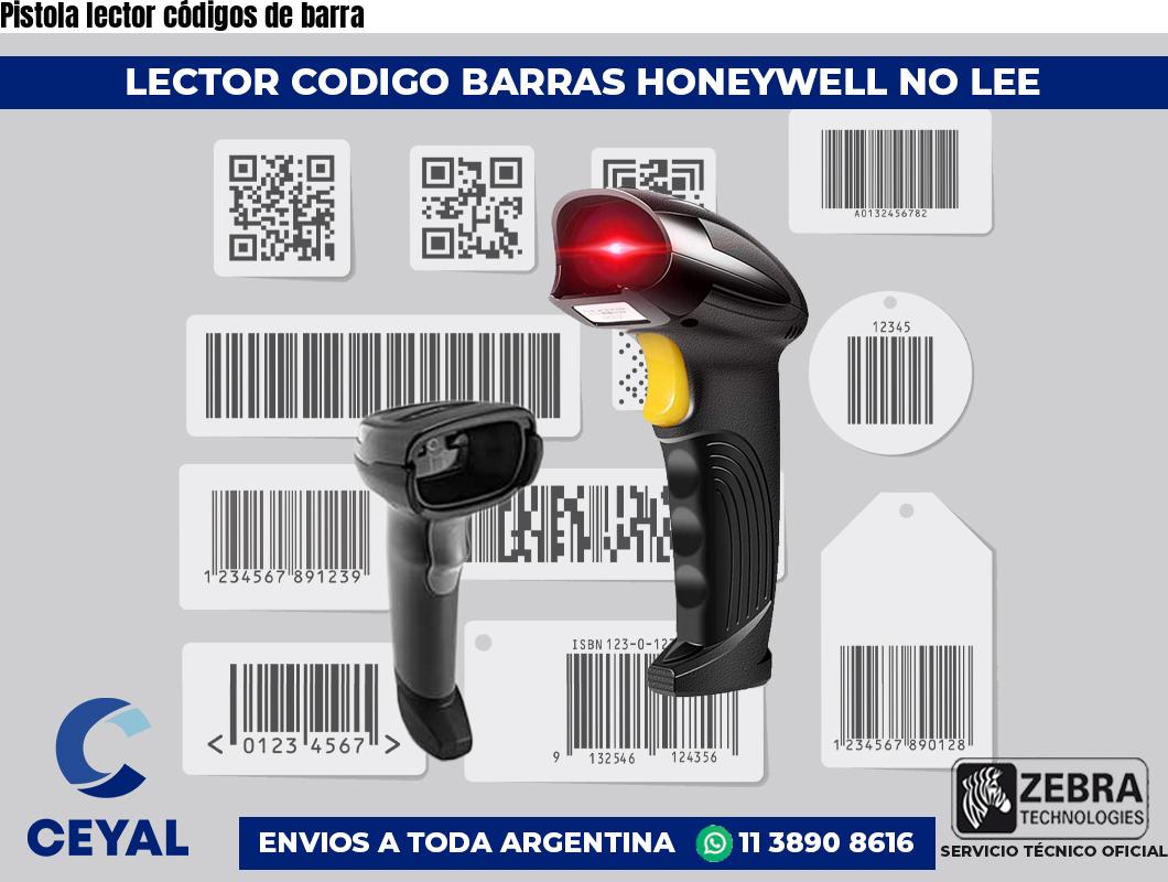 Pistola lector códigos de barra | Sato zebra Tsc Insumos